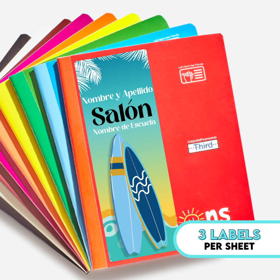 Custom Notebook Label Sheet – 787 Printing Co.